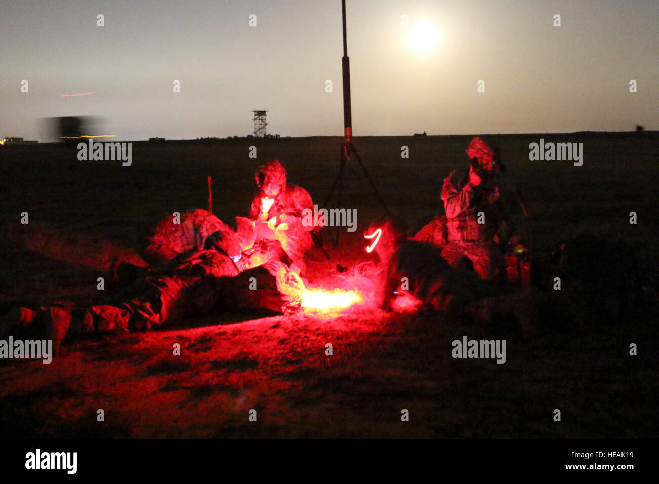 A Fire Direction Center assigned to Charlie Battery, 2nd Battalion ...