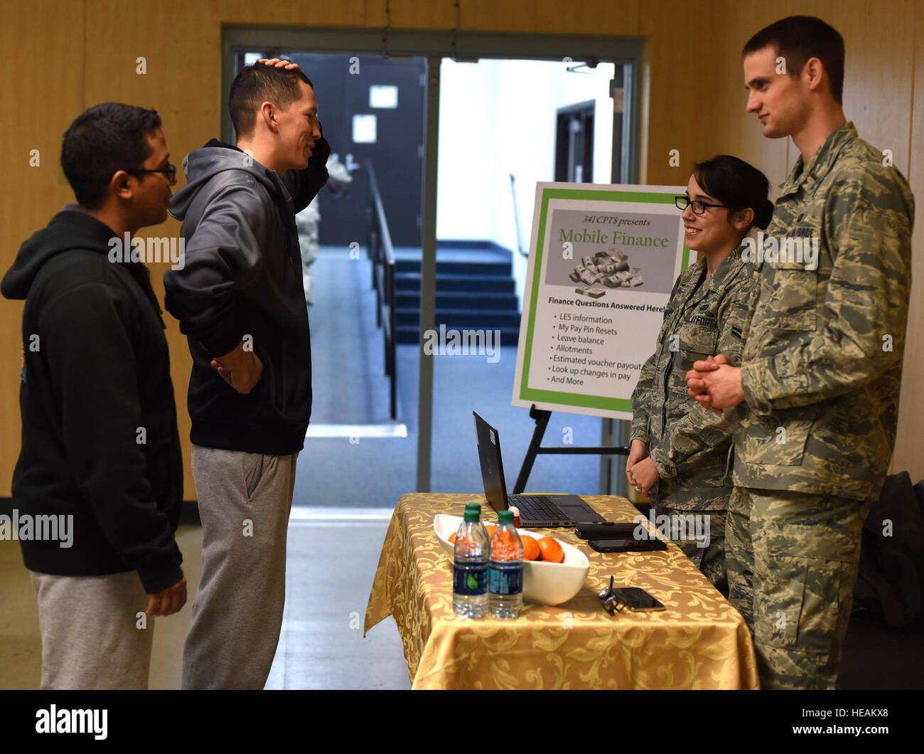 Airmen 1st Class Diego Rojas-Rodriguez, far left, and Rolando Rodriquez ...