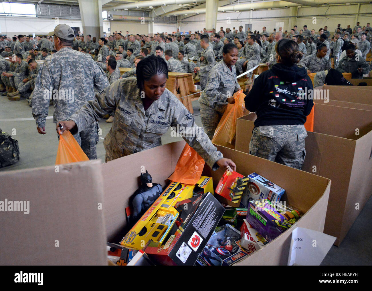 U.S. Air Force Staff Sgt. Eneida Roper-Cary, left, and Staff Sgt ...
