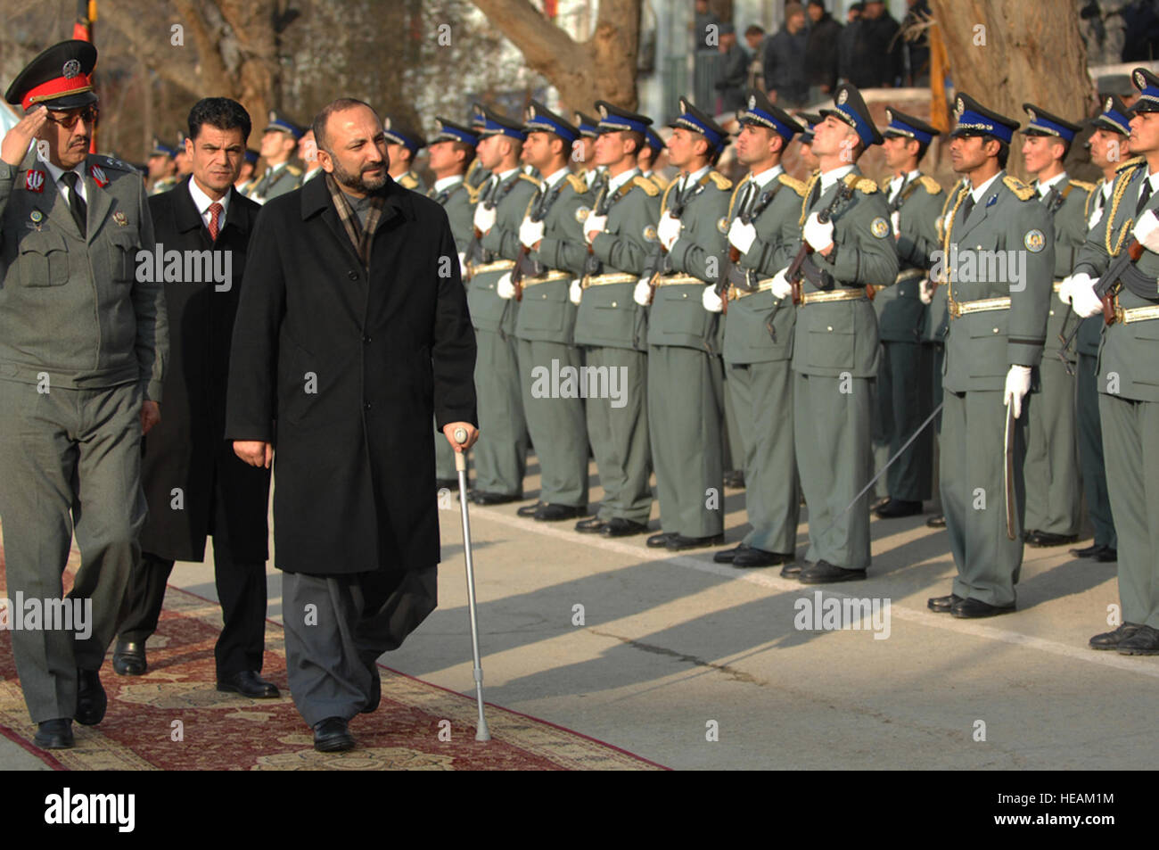 Afghan Minister of the Interior H.E. Mohammad Hanif Atmar, arrives at ...