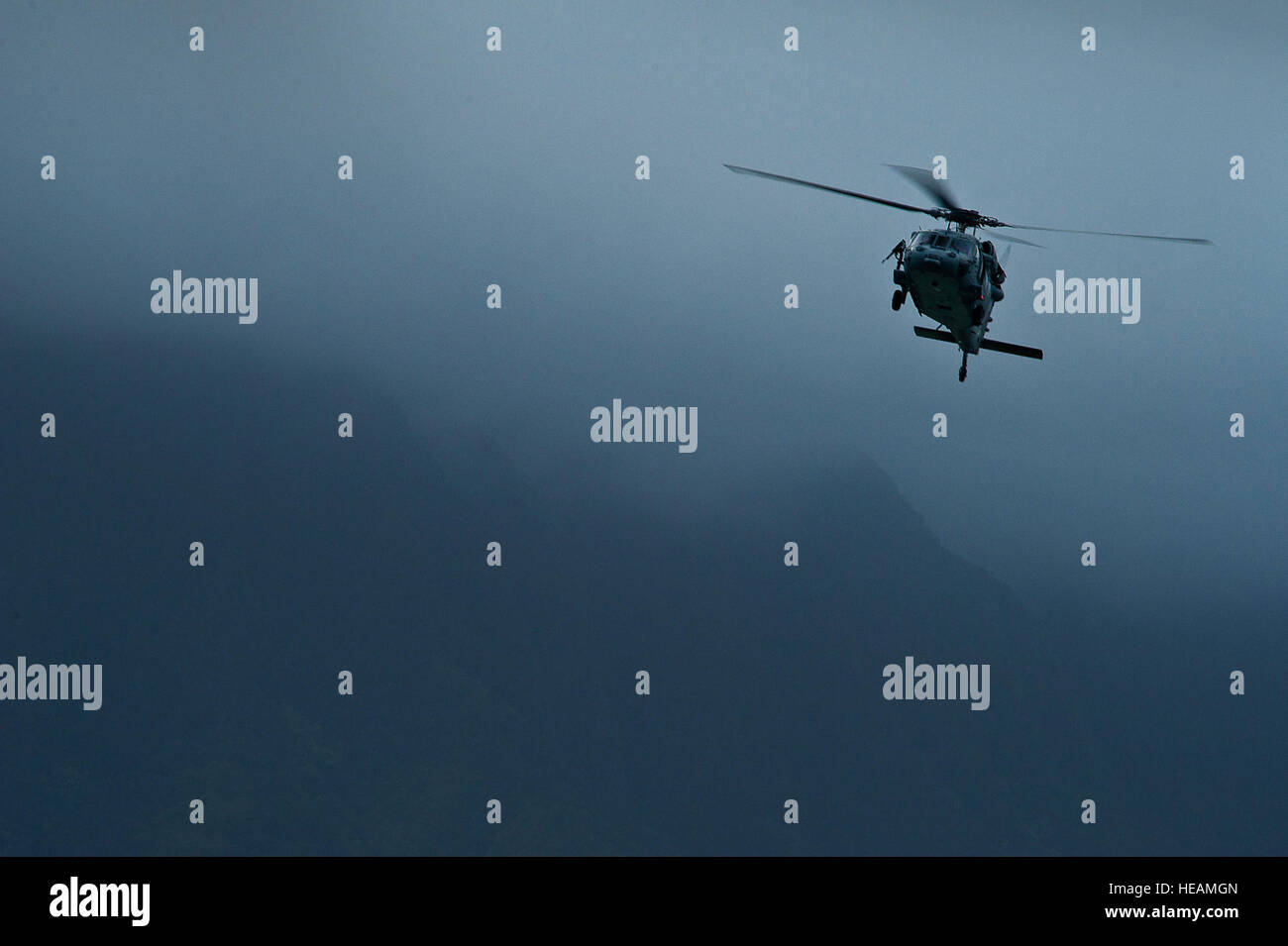 A U.S. Navy MH-60S Nighthawk helicopter from Helicopter Sea Combat ...