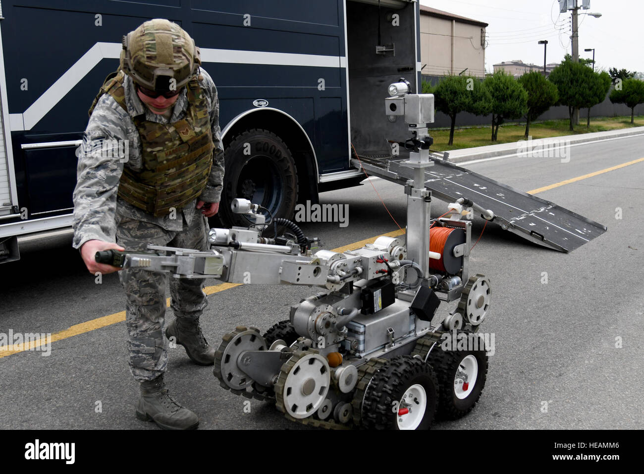 Staff Sgt. Jonmical Harry, 51st Civil Engineer Squadron explosive ...