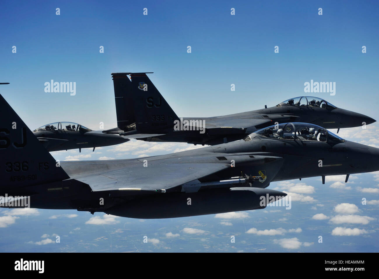 F 15e strike eagles from seymour johnson air force base hi-res stock ...
