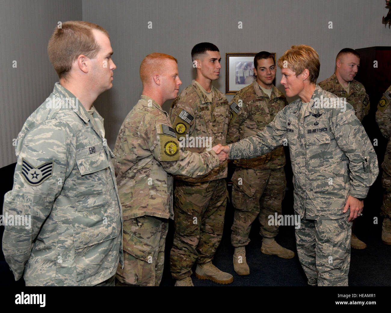 Col. Kristin Goodwin, 2nd Bomb Wing commander, welcomed Airmen home ...
