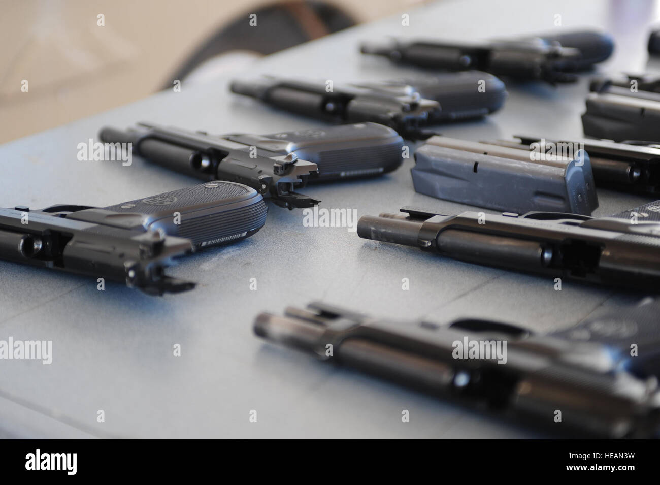 M9 weapons from the Cannon Air Force Base, N.M. Combat Arms Training ...