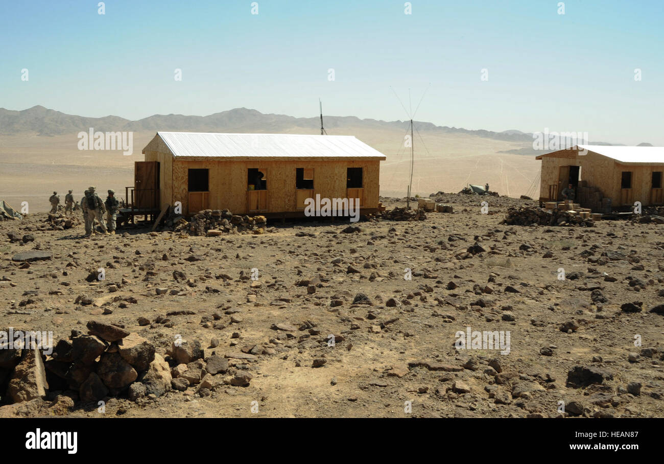 Combat Outpost 28 is shown located on Ft. Irwin, Calif., National ...