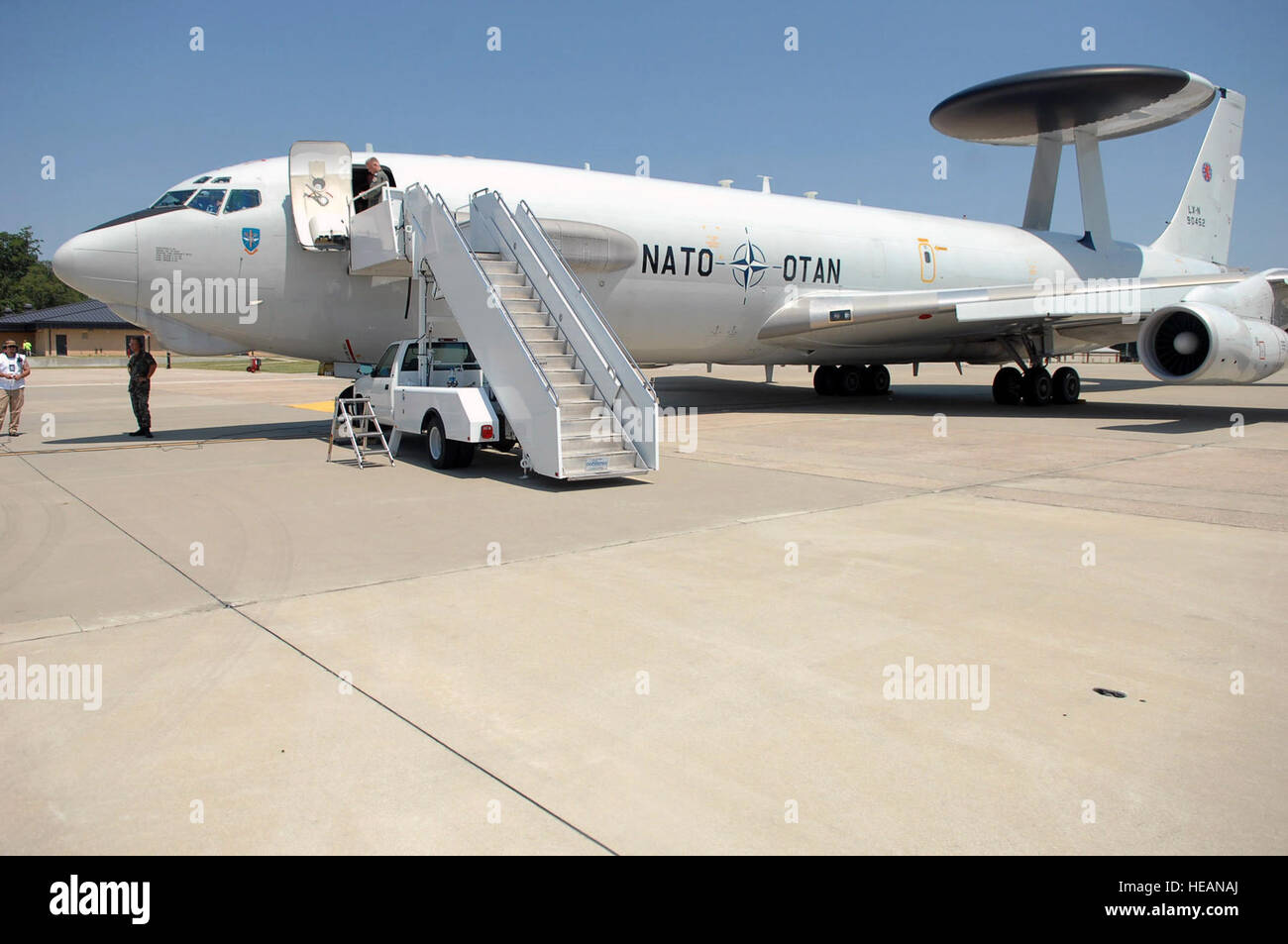 A NATO E-3A Sentinel, an airborne warning and control systems aircraft ...