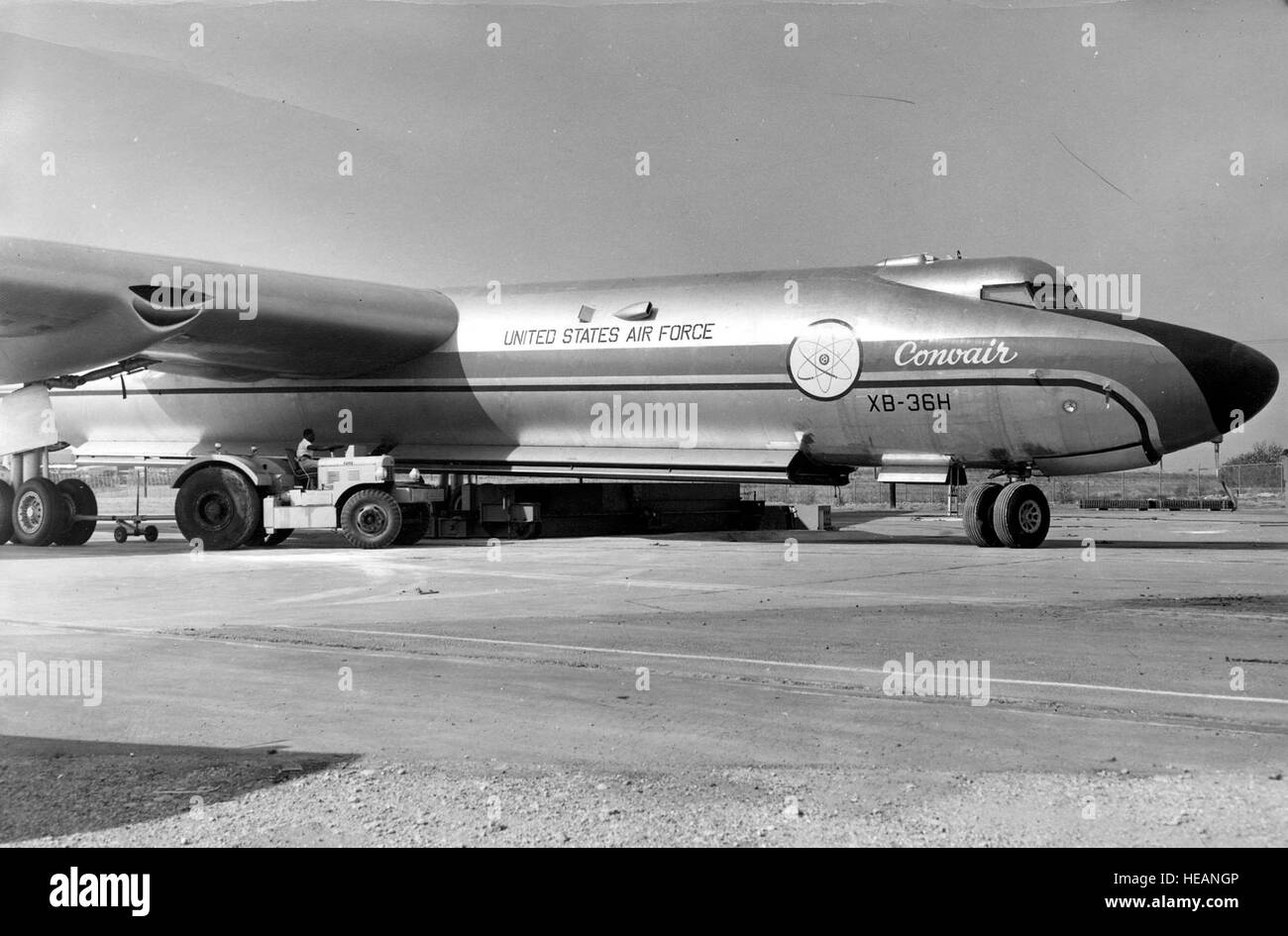 Detail of Convair NB-36H nose section. Note the aircraft has its ...