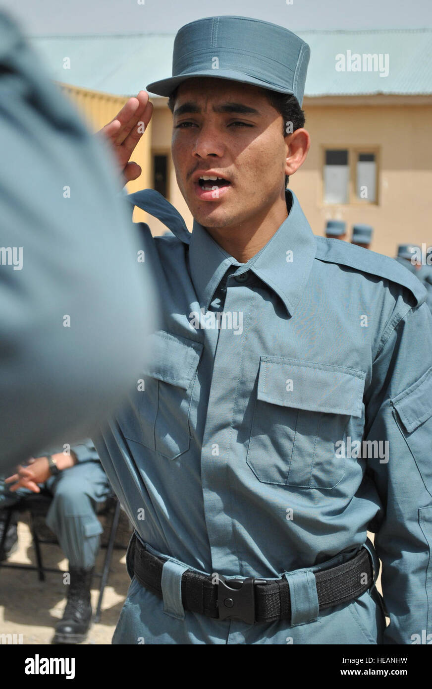 A new non-commissioned officer announces his readiness to receive his ...