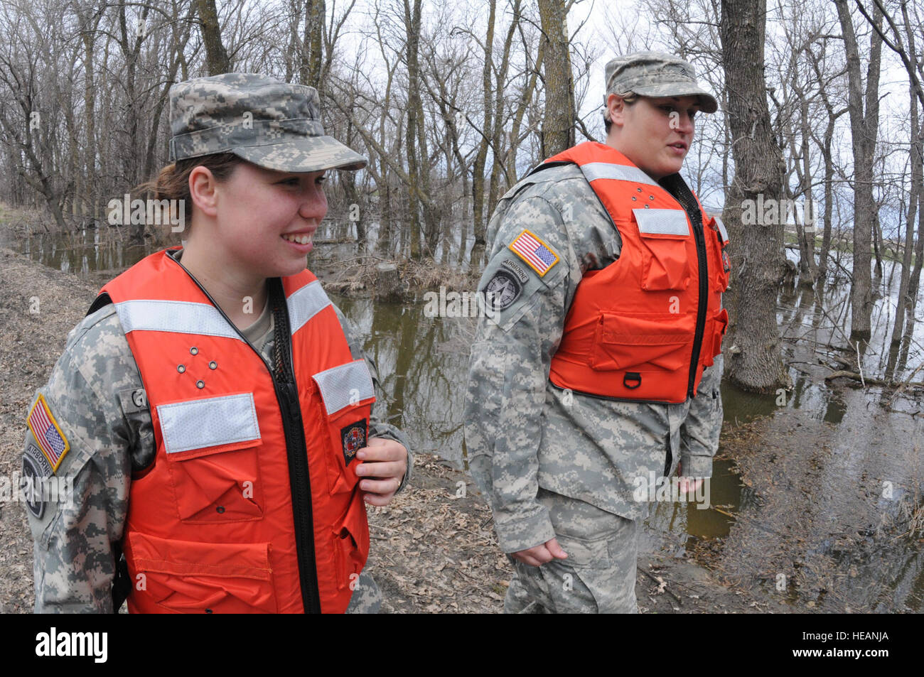 (From left to right) Spc. Sandra Gillespie and Sgt. Shannon Welsh, both ...
