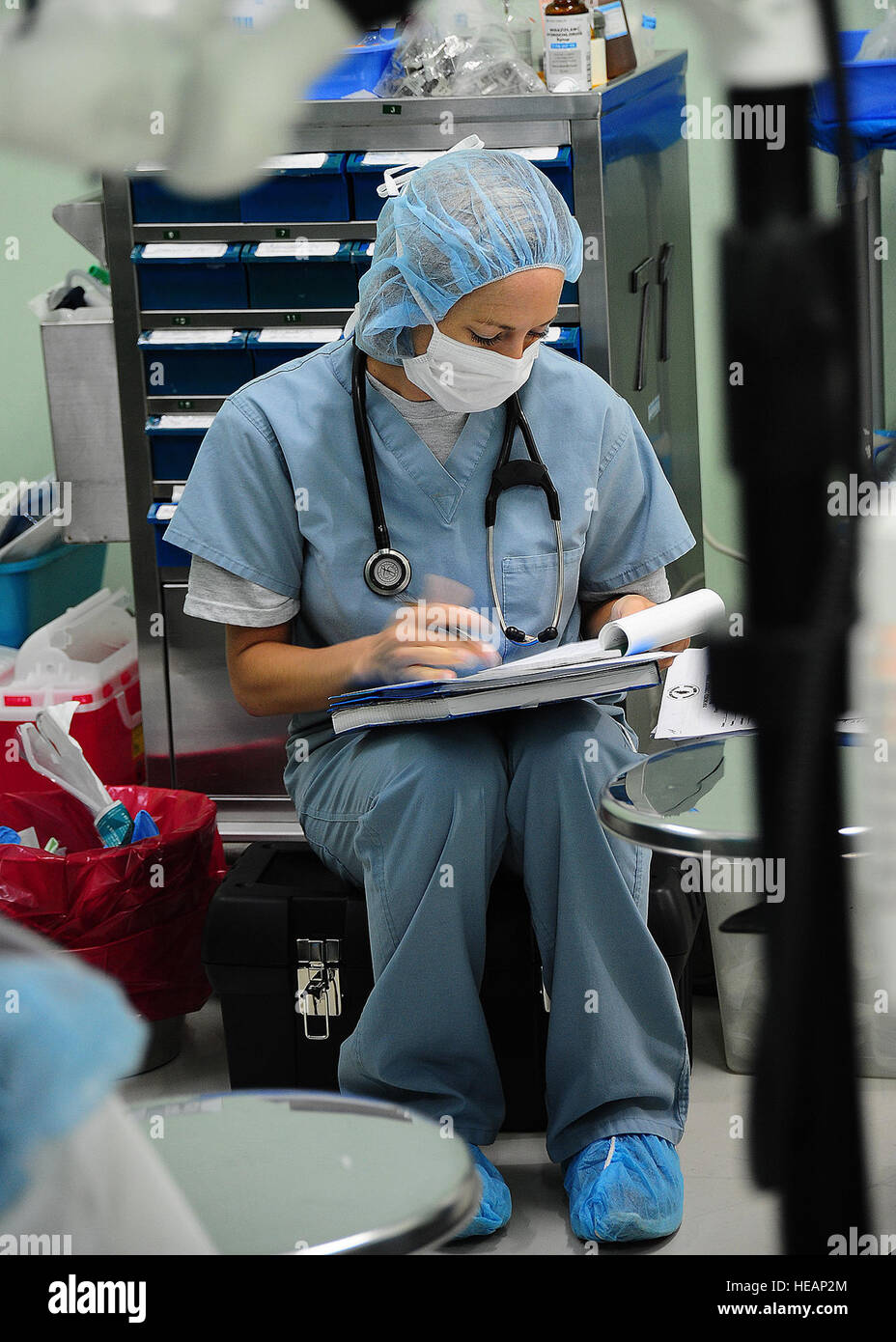 U.S. Air Force Capt. Meghan Lehr, anesthesiologist from Keesler Air ...