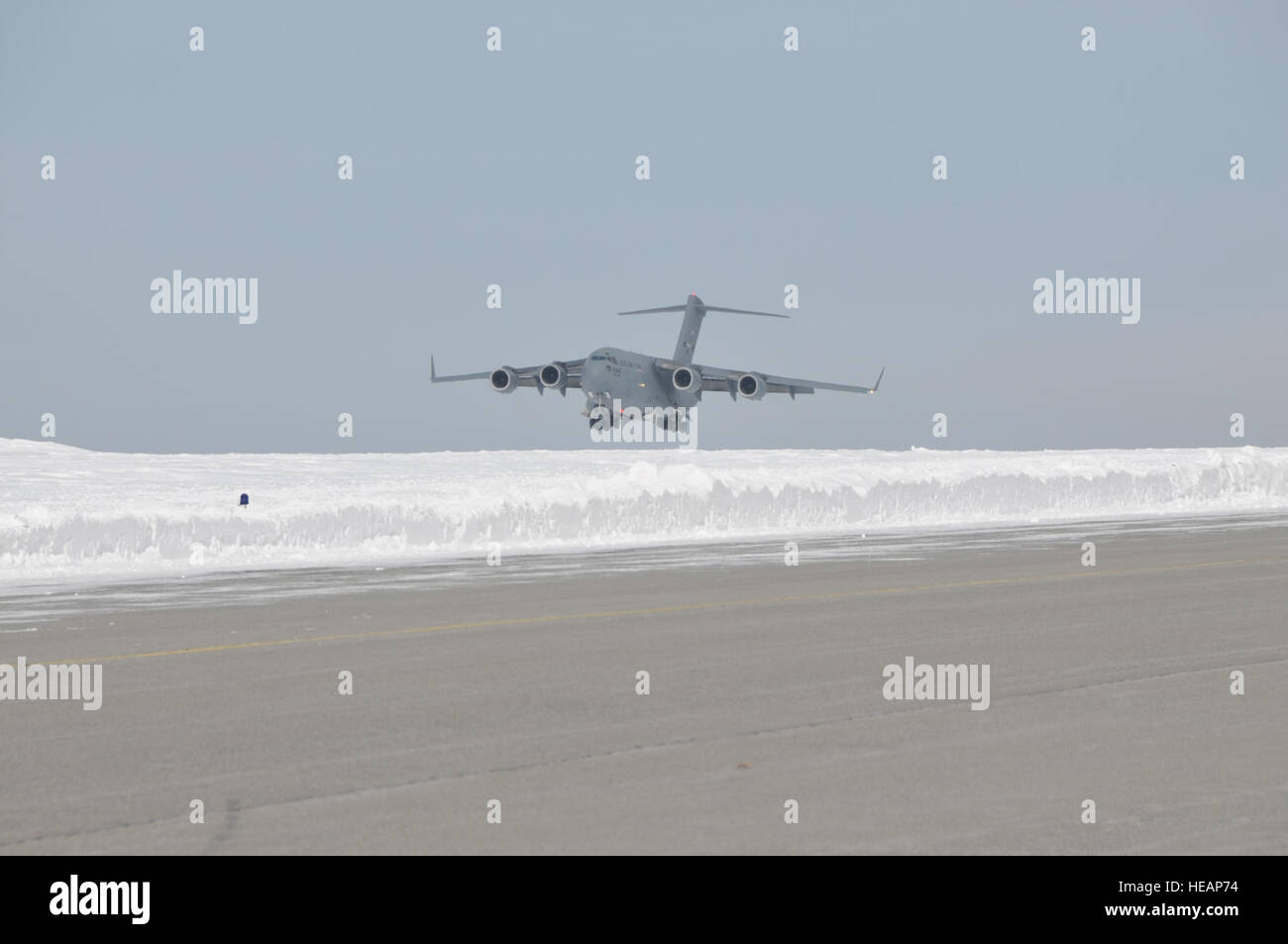 A New York Air National Guard C-17 Globemaster III from the 105th ...