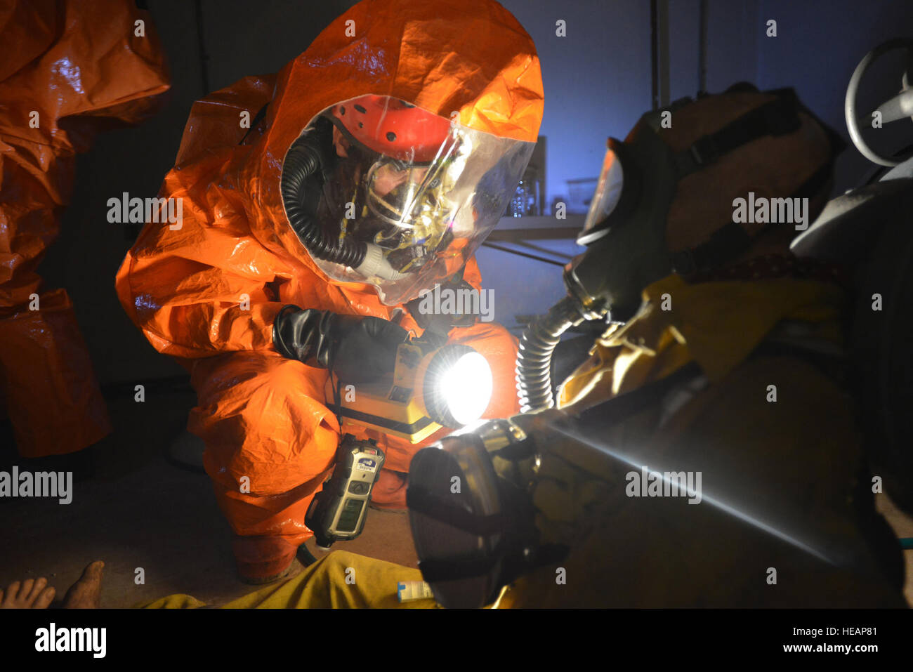The 24th WMD Civil Support Team conducts a drill at Suffolk County ...