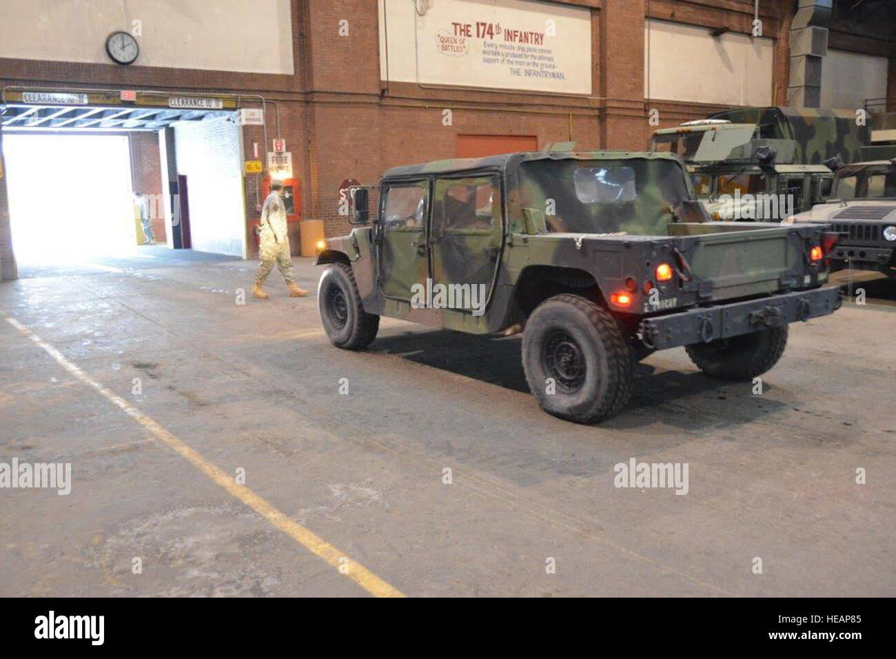 A New York Army National Guard Humvee, ready to be used to aid civil ...