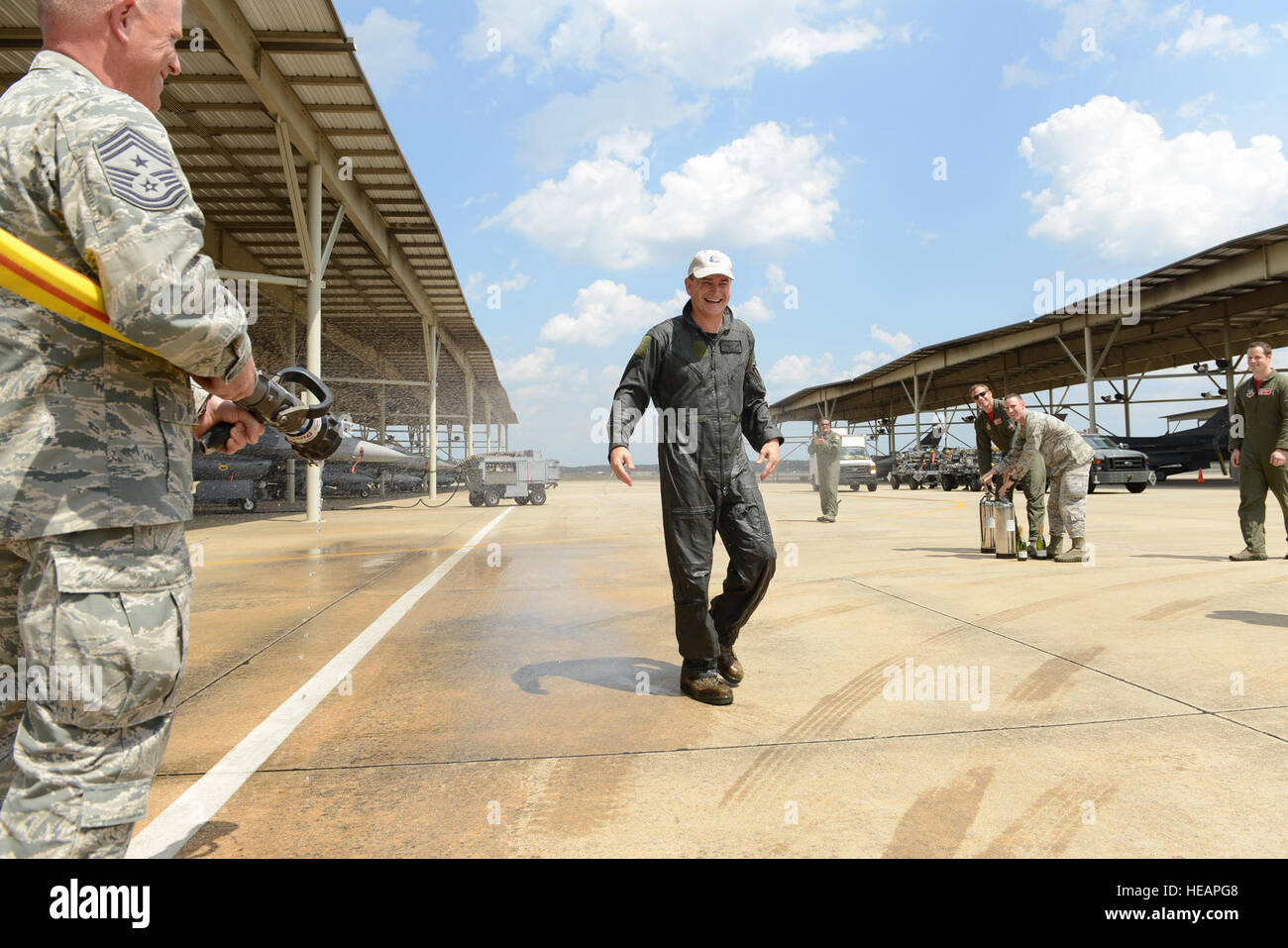 U.S. Air Force Maj. Gen. H. D. Polumbo Jr., Ninth Air Force commander ...