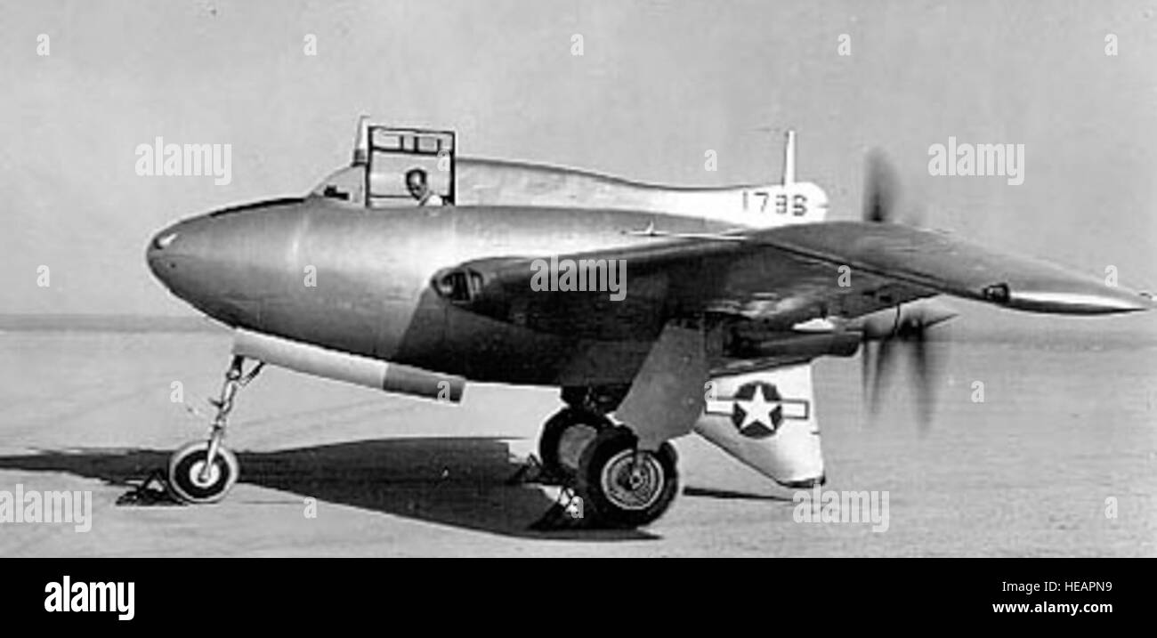 Northrop XP-56 Black Bullet side view. First aircraft; S/N 41-786. (U.S ...