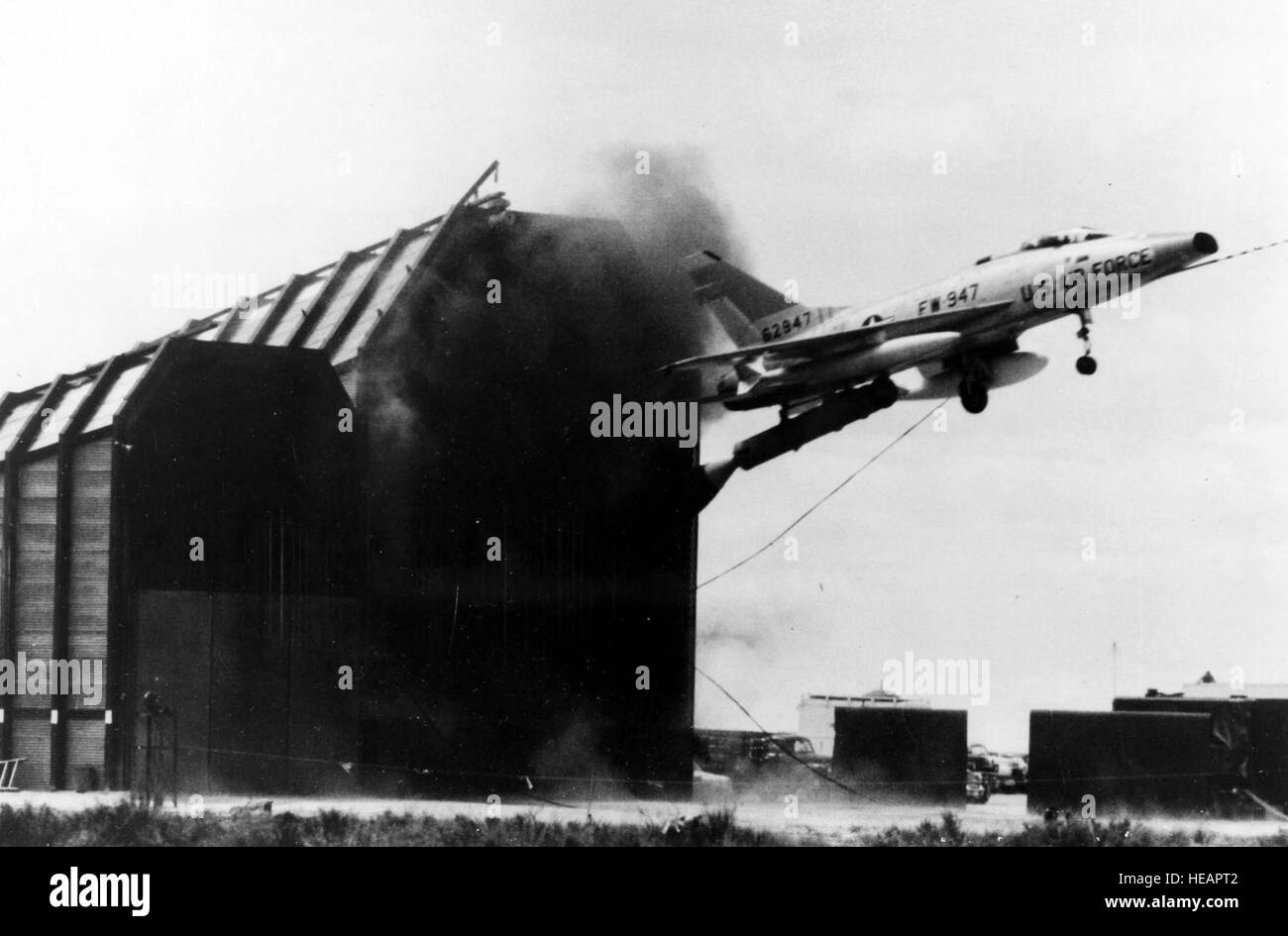 Zero-Length Launch of F-100D-60-NA (S/N 56-2947) with "special weapon ...