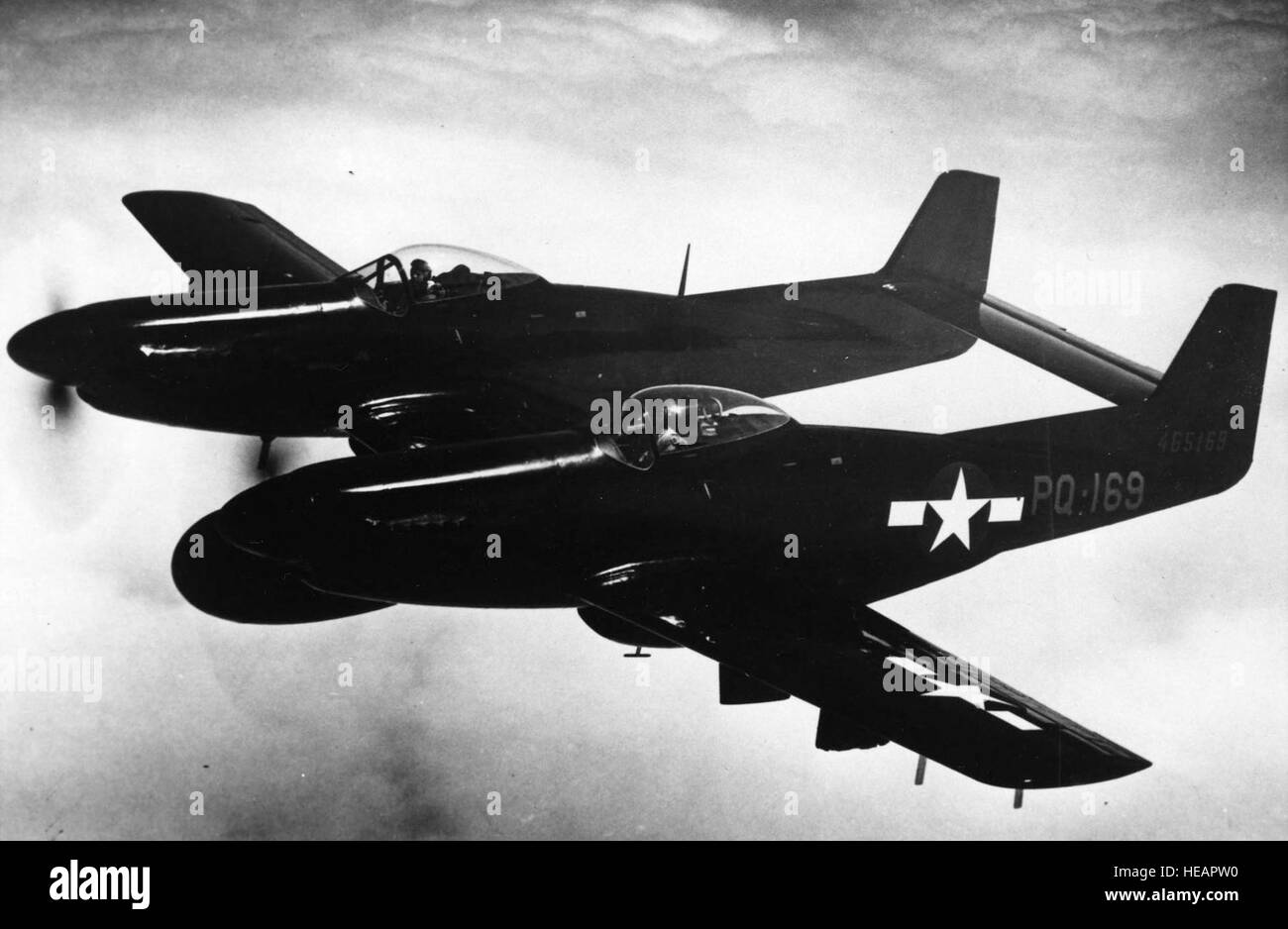 North American F-82C in flight. (U.S. Air Force photo Stock Photo - Alamy