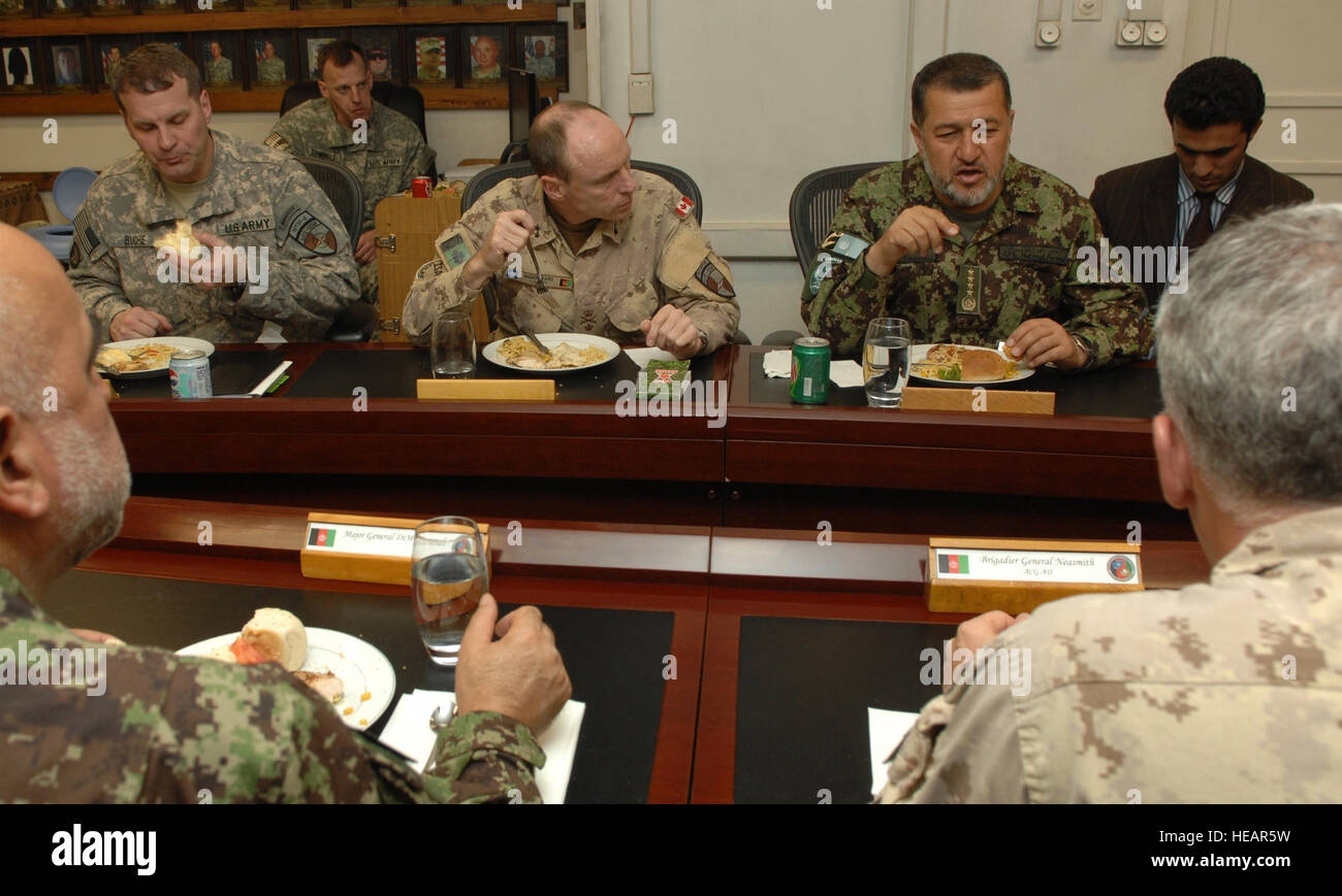 KABUL, Camp Eggers (March 31) -- Gen. Bismillah Mohammadi, Chief of ...