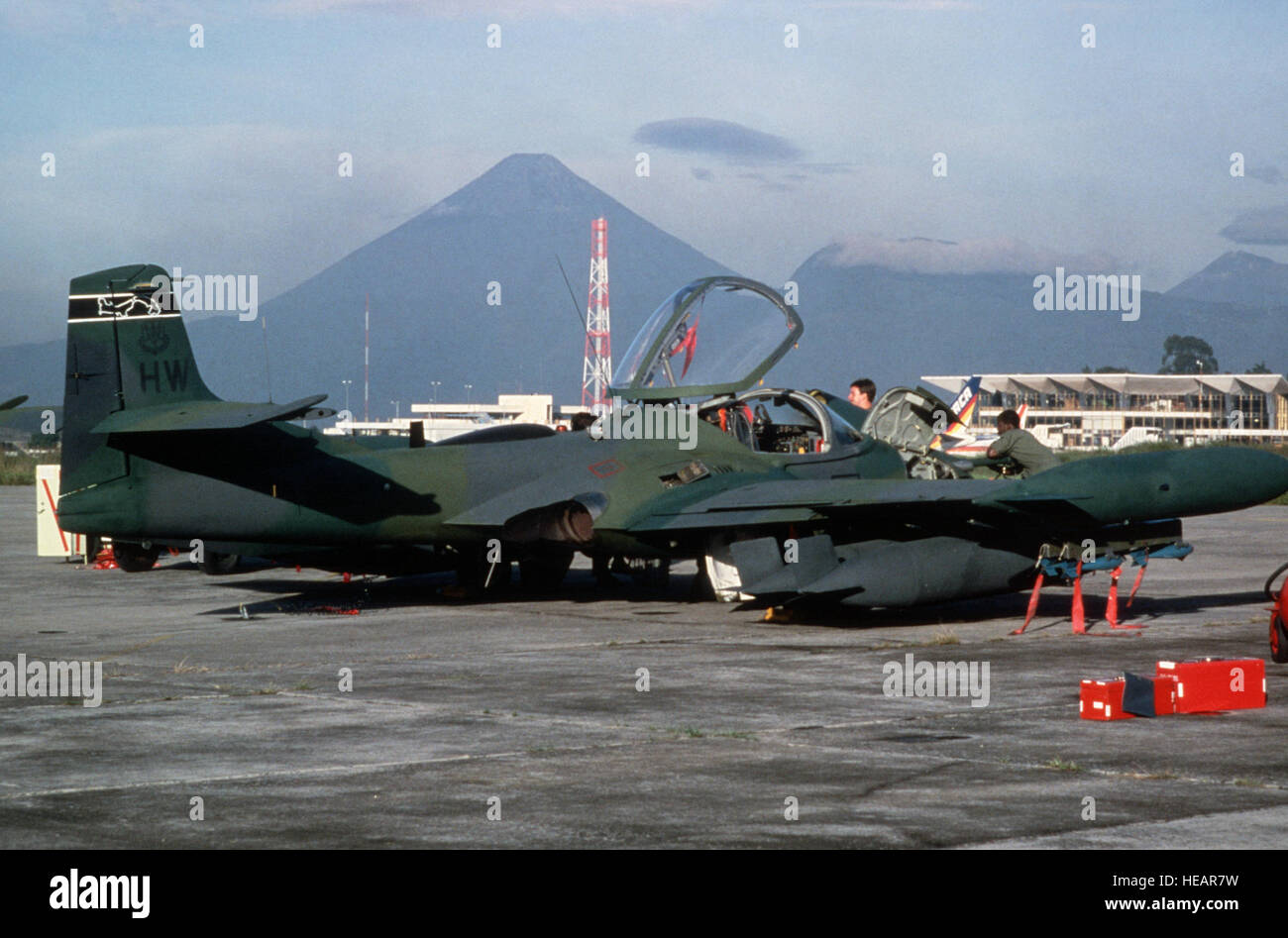 An OA-37B Dragonfly aircraft of the 24th Composite Wing from Howard Air ...