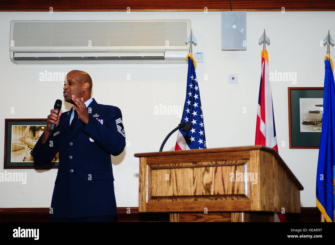 ROYAL AIR FORCE LAKENHEATH, England -- Chief Master Sgt. Michael ...