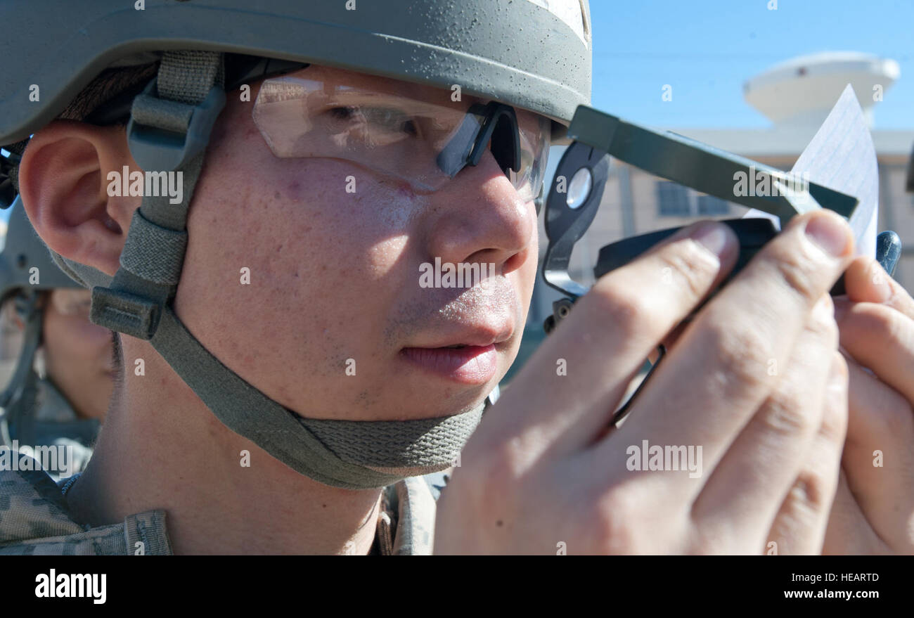 Army Reservist Staff Sgt. Khanh Do trains with a compass during ...