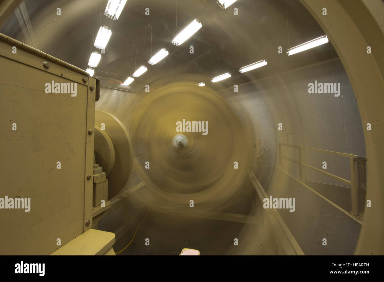 A Mine-Resistant Ambush-Protected Egress vehicle rollover simulator is ...