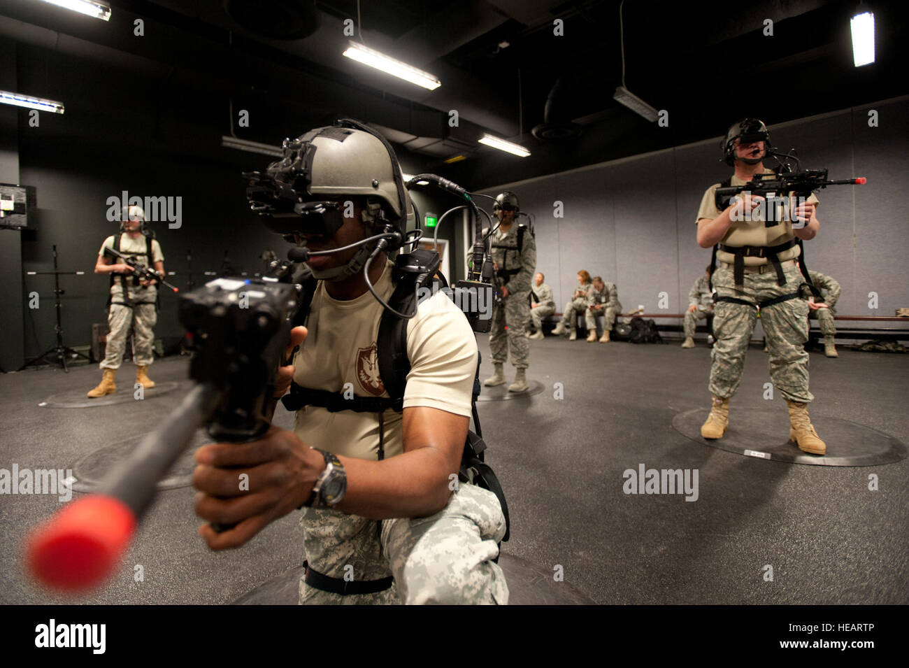 U.S. Department of Defense civilian Cedric Rahning and other trainees ...