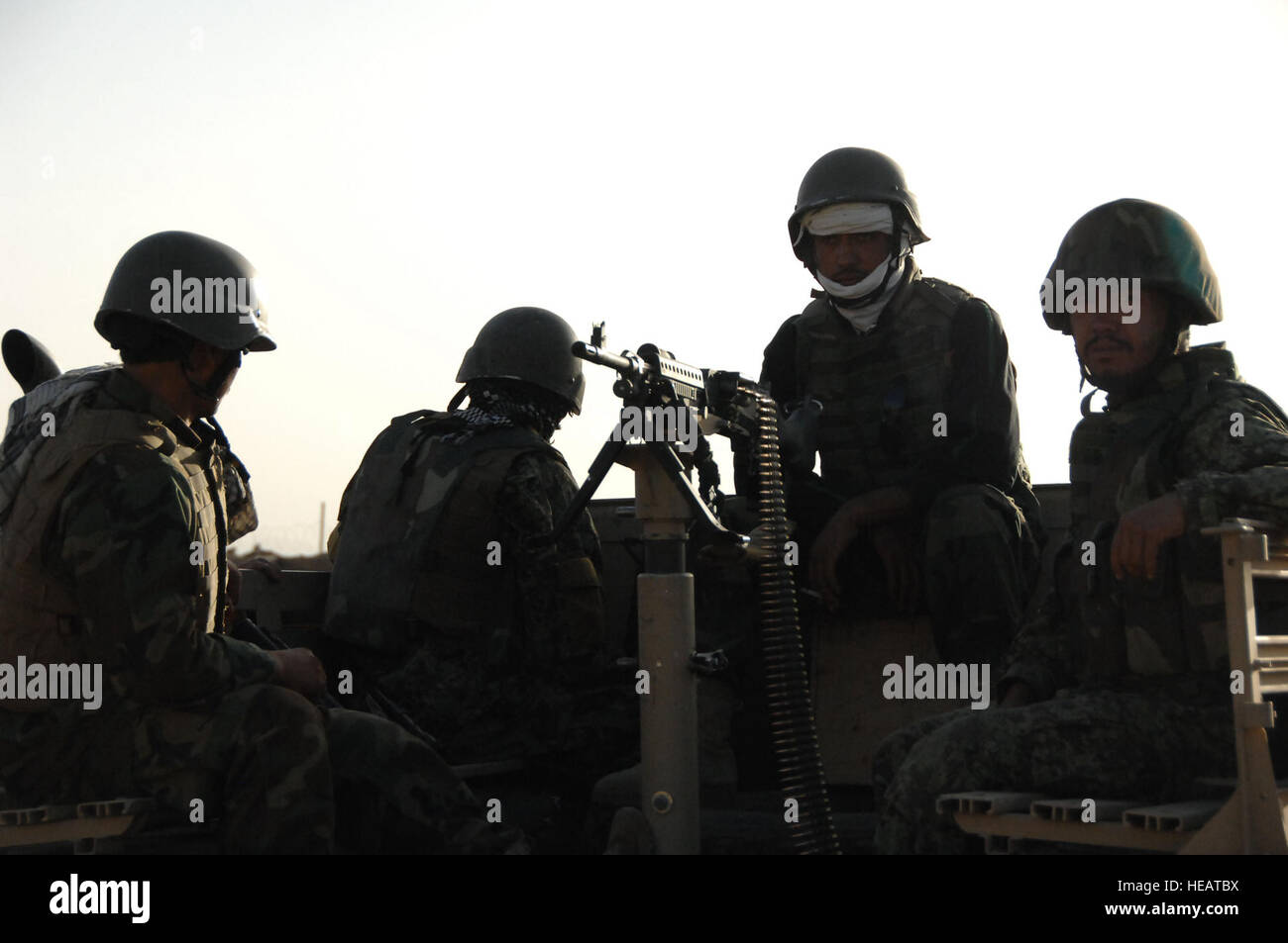 An Operational Detachment Alpha Team prepares to roll out for a Medical ...