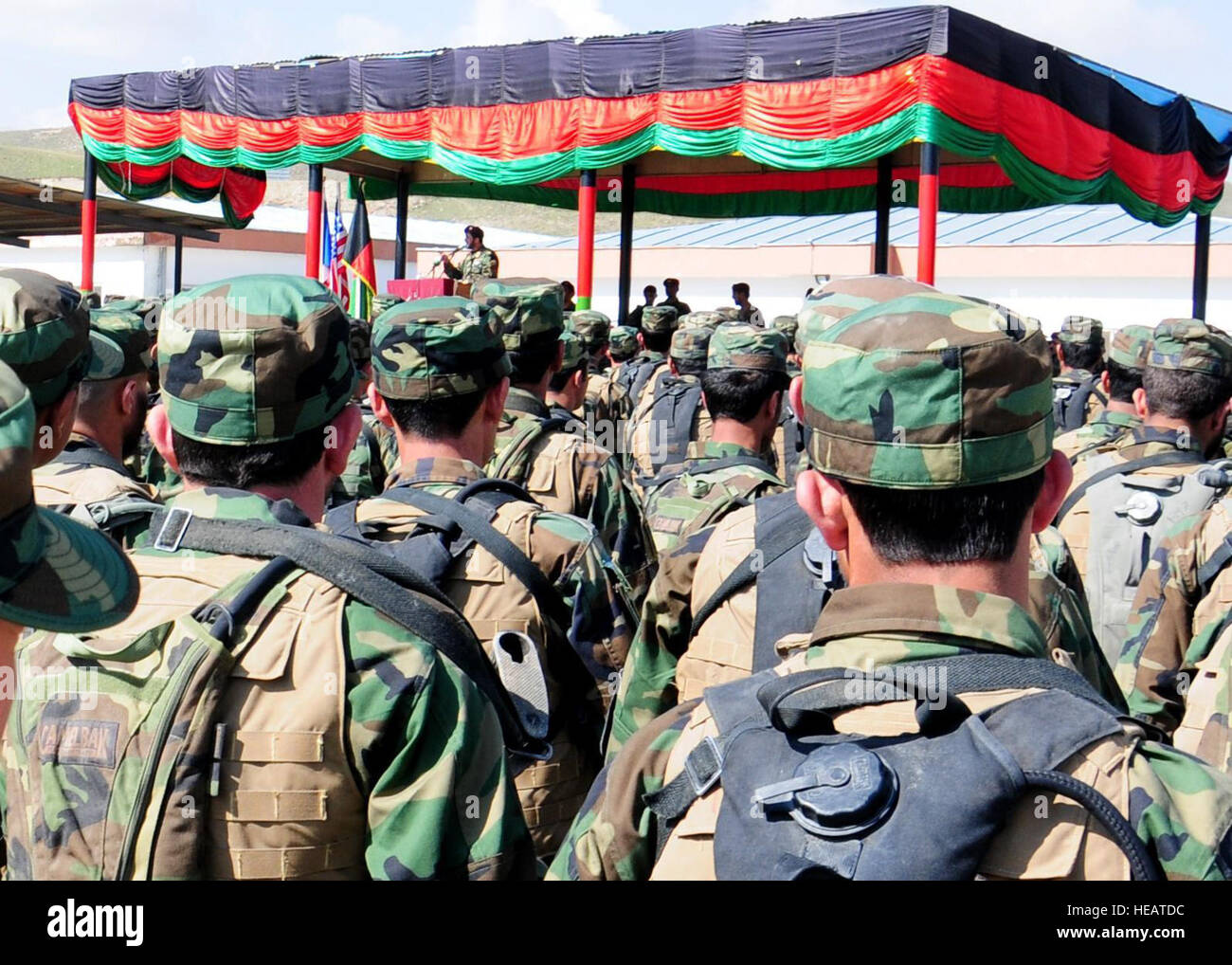 Brig. Gen. Dadon Lawong, Commando brigade commander, speaks to the ...