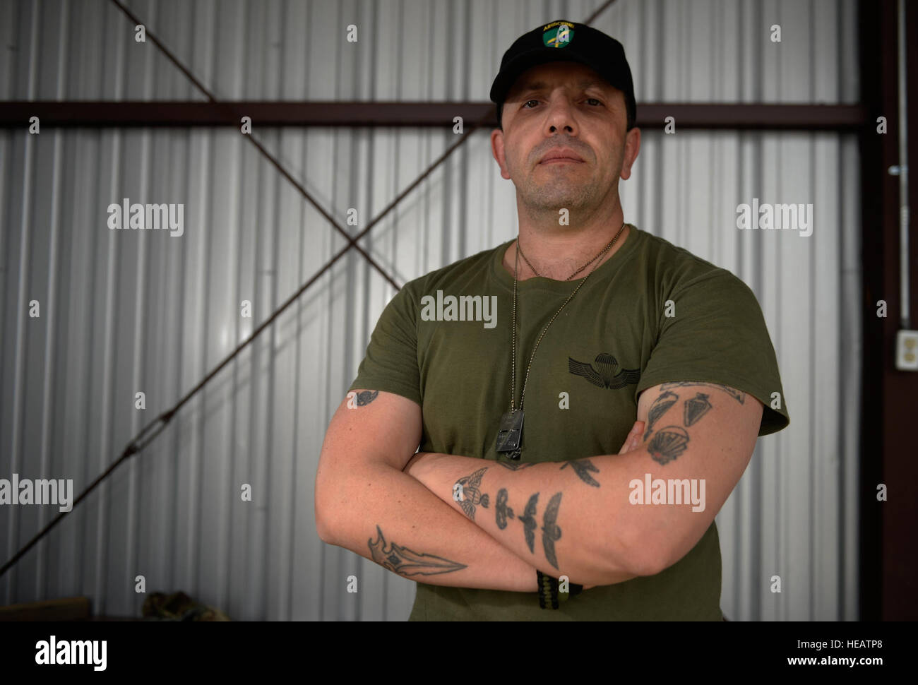 Italian Marine Marco Di Prima, 2nd Platoon, Vulture, poses for a photo ...