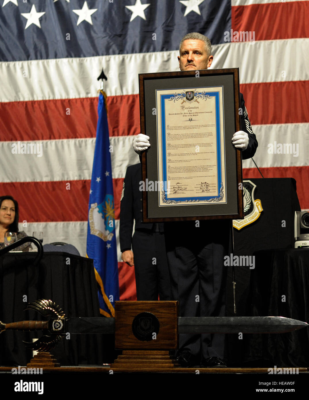 U.S. Air Force Chief Master Sgt. Bruce Nixon, command chief of 24th ...