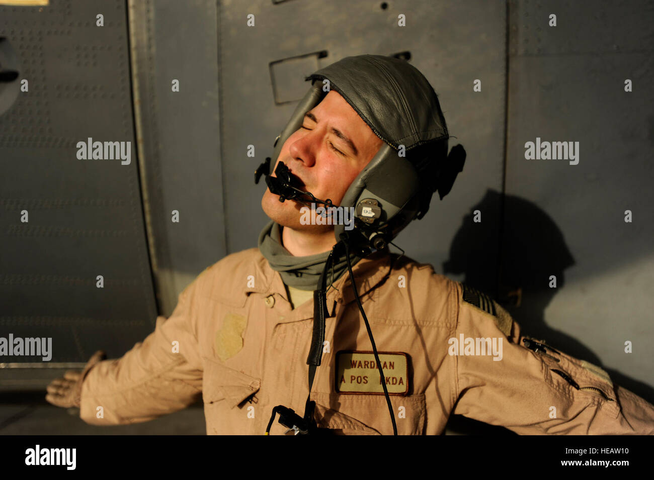 Senior Airman J.C. Wardean, an HC-130P Hercules loadmaster assigned to ...