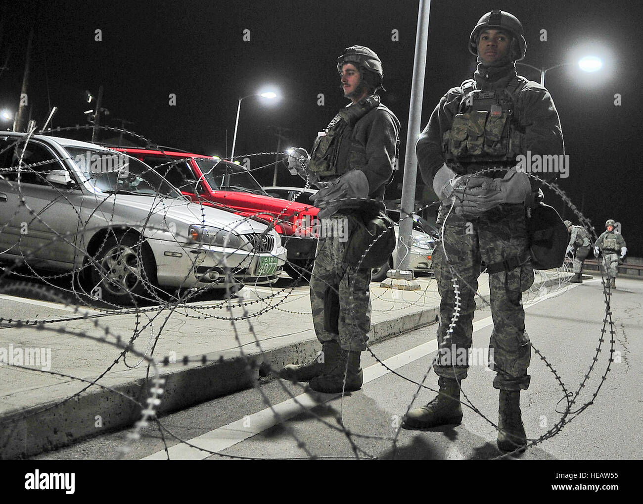 Airman 1st Class Allen Perry, 51st Security Forces Squadron member ...