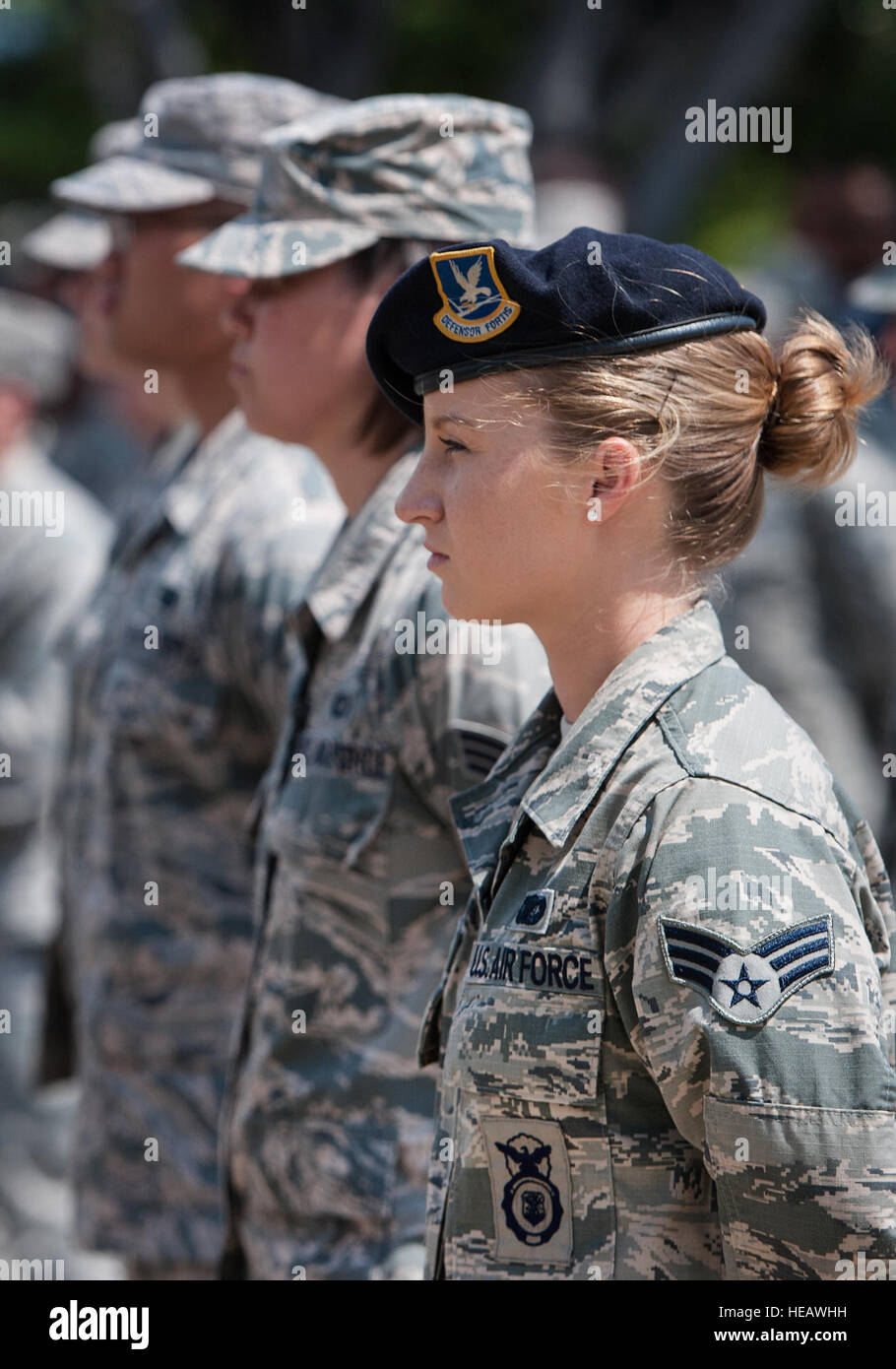 U.S. Air Force Senior Airman Tiffany Biela, 647th Security Forces Squadron security forces ...
