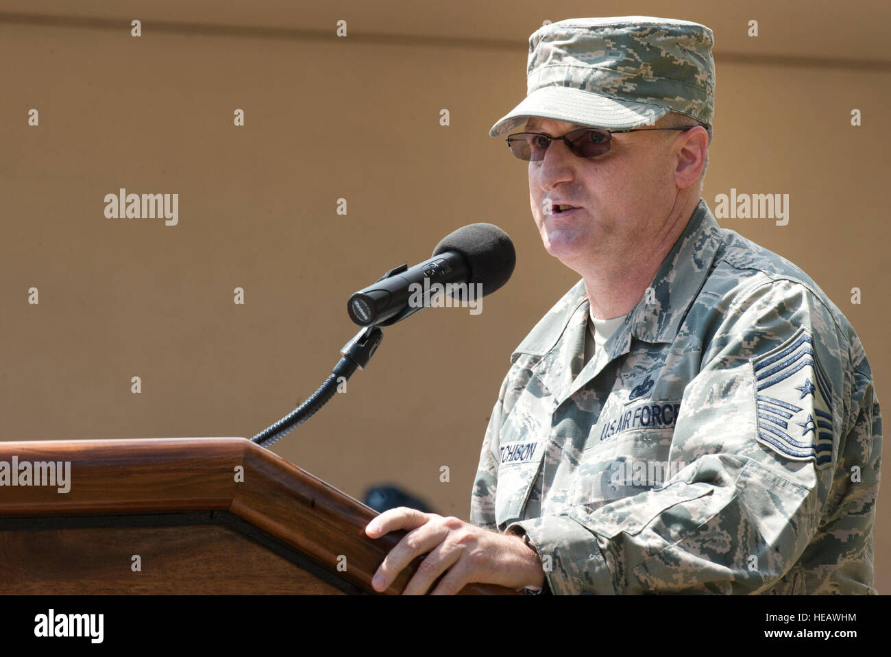 U.S. Air Force Chief Master Sgt. Harold Hutchison, Pacific Air Forces ...