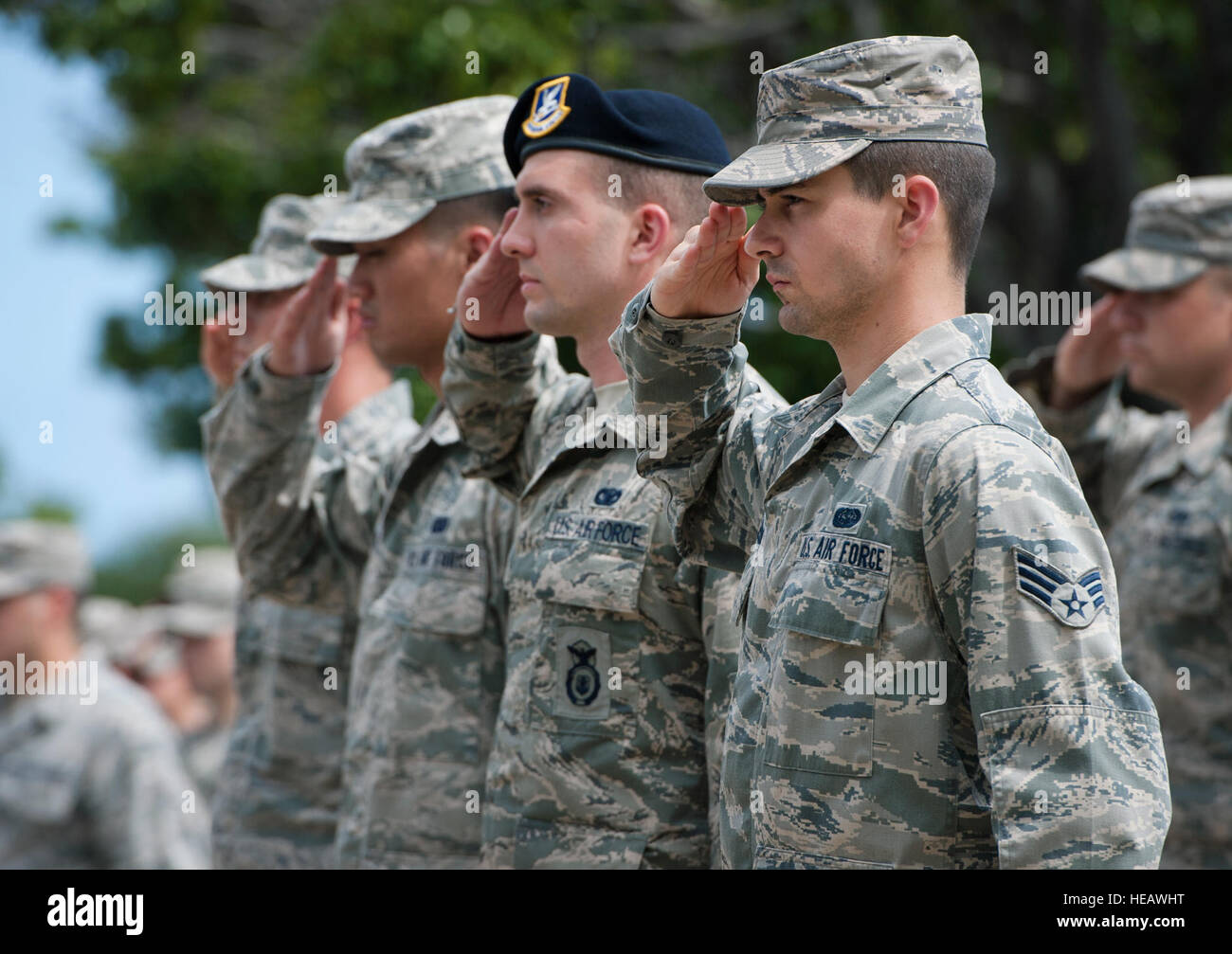 (From right to left) U.S. Air Force Senior Airman Killian Tolleson ...