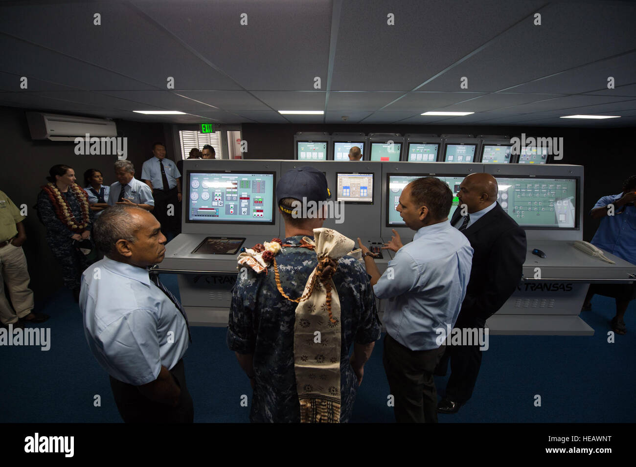 SUVA, Fiji (June 10, 2015) Capt. Christopher Engdahl, mission commander ...