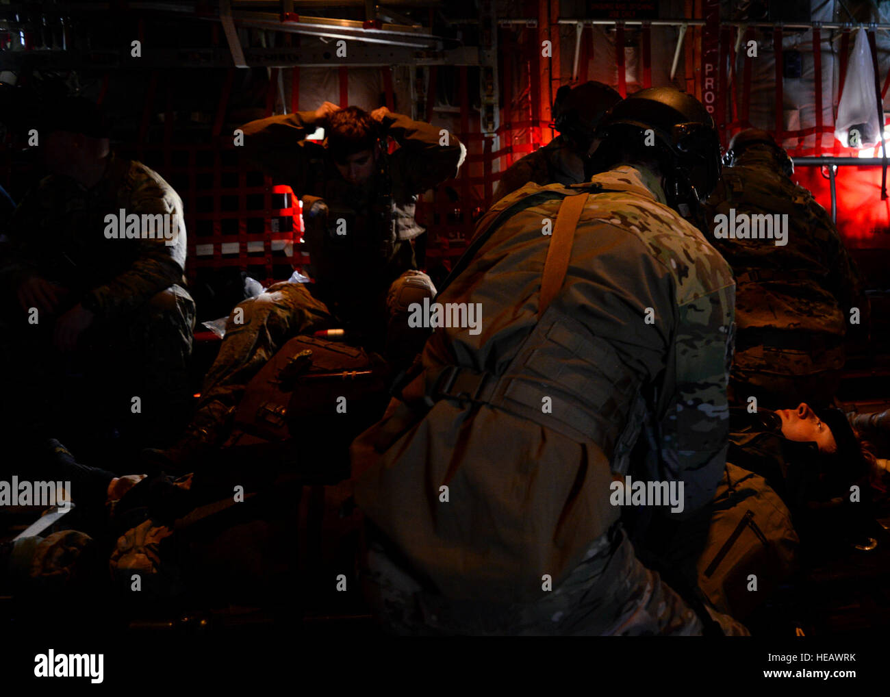Air commandos from the 321st Special Tactics Squadron train on an MC ...