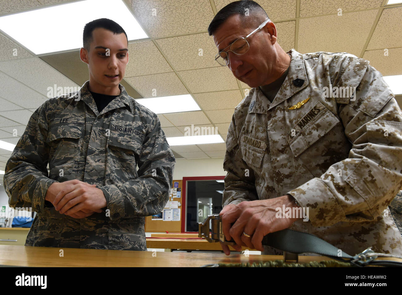 Airman 1st Class Dustin Lee, 3rd Operations Support Squadron aircrew ...