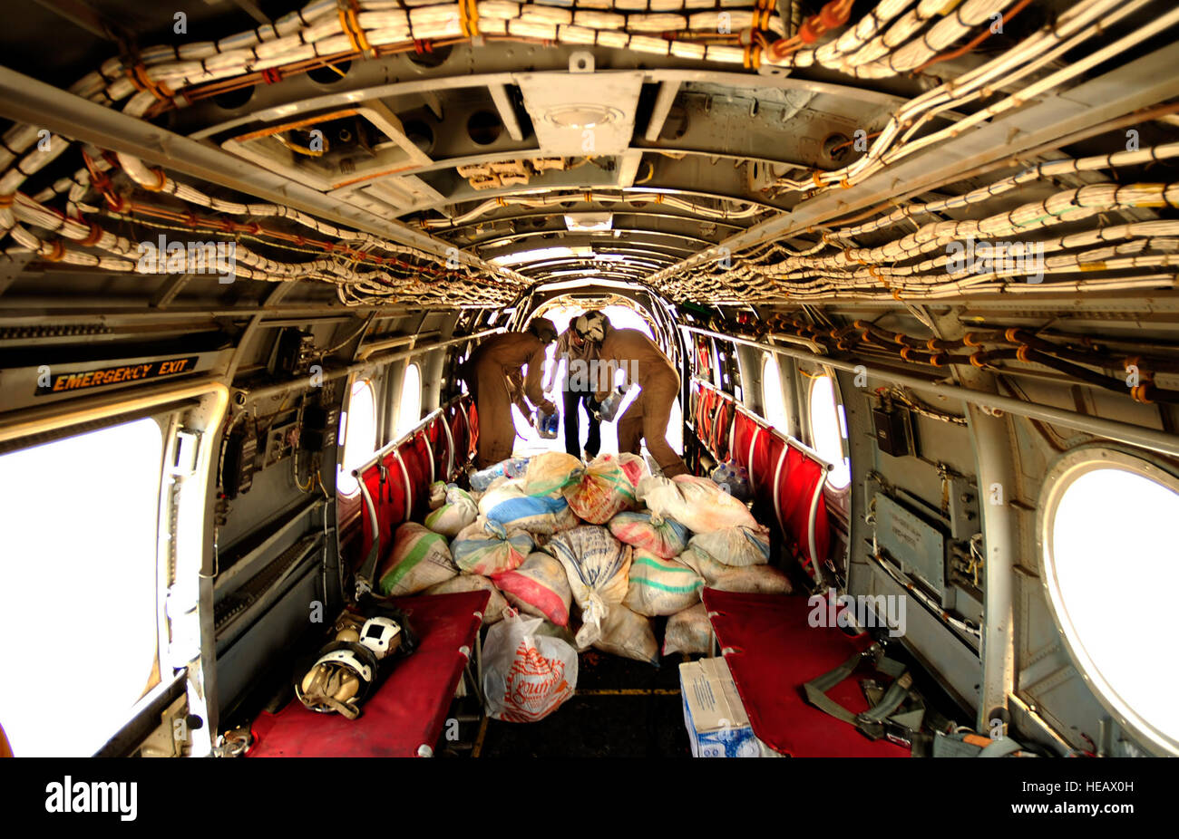 U.S. Marine Corps Staff Sgt. James Higgins(left) and Staff Sgt. Chris ...