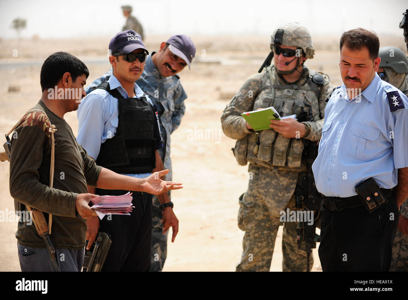 U.S. Army Sgt Christopher Makinson from Security Detachment, Alpha ...