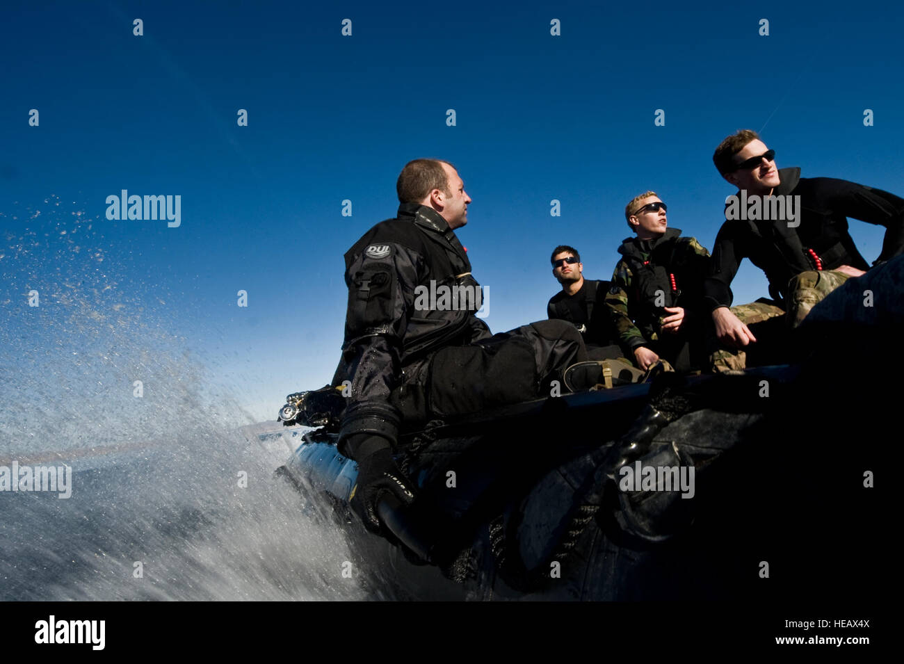 U.S. Air Force pararescuemen, 58th Rescue Squadron, head back to the ...