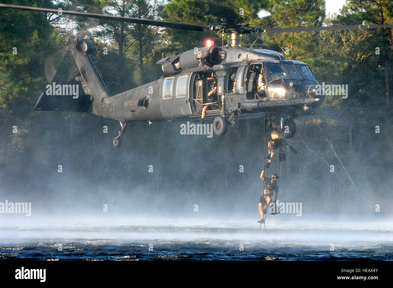 Pararescuemen from the 23rd Special Tactics Squadron board a U.S. Army ...