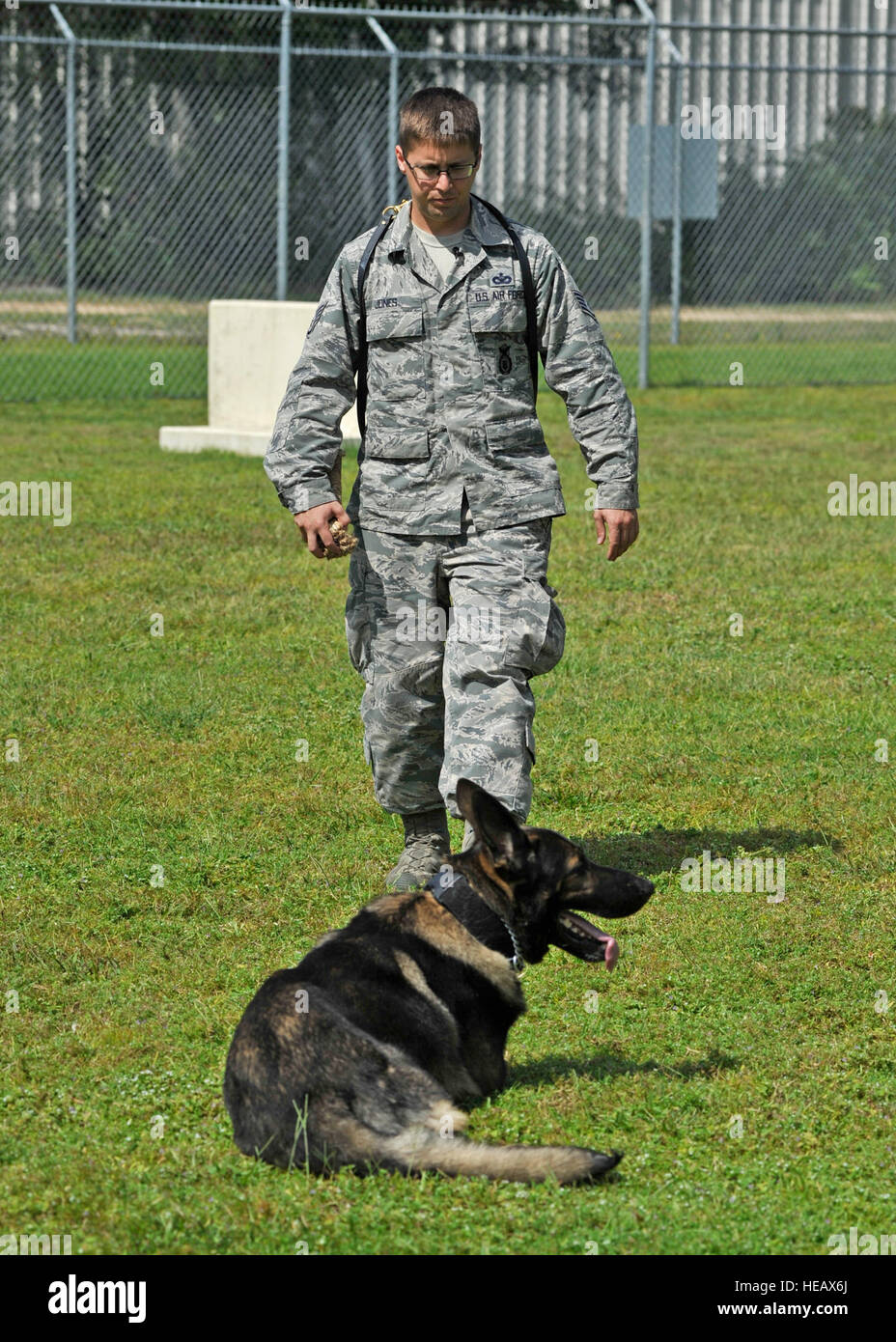 Staff Sgt. Tyler Jones, 325th Security Forces Squadron military working ...