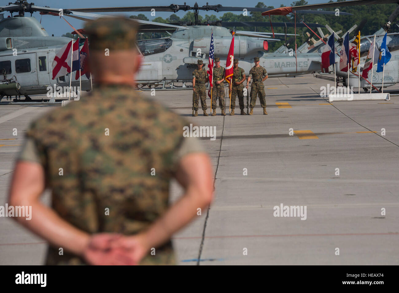 Major Steven R. Thompson, the executive officer with Marine Light ...