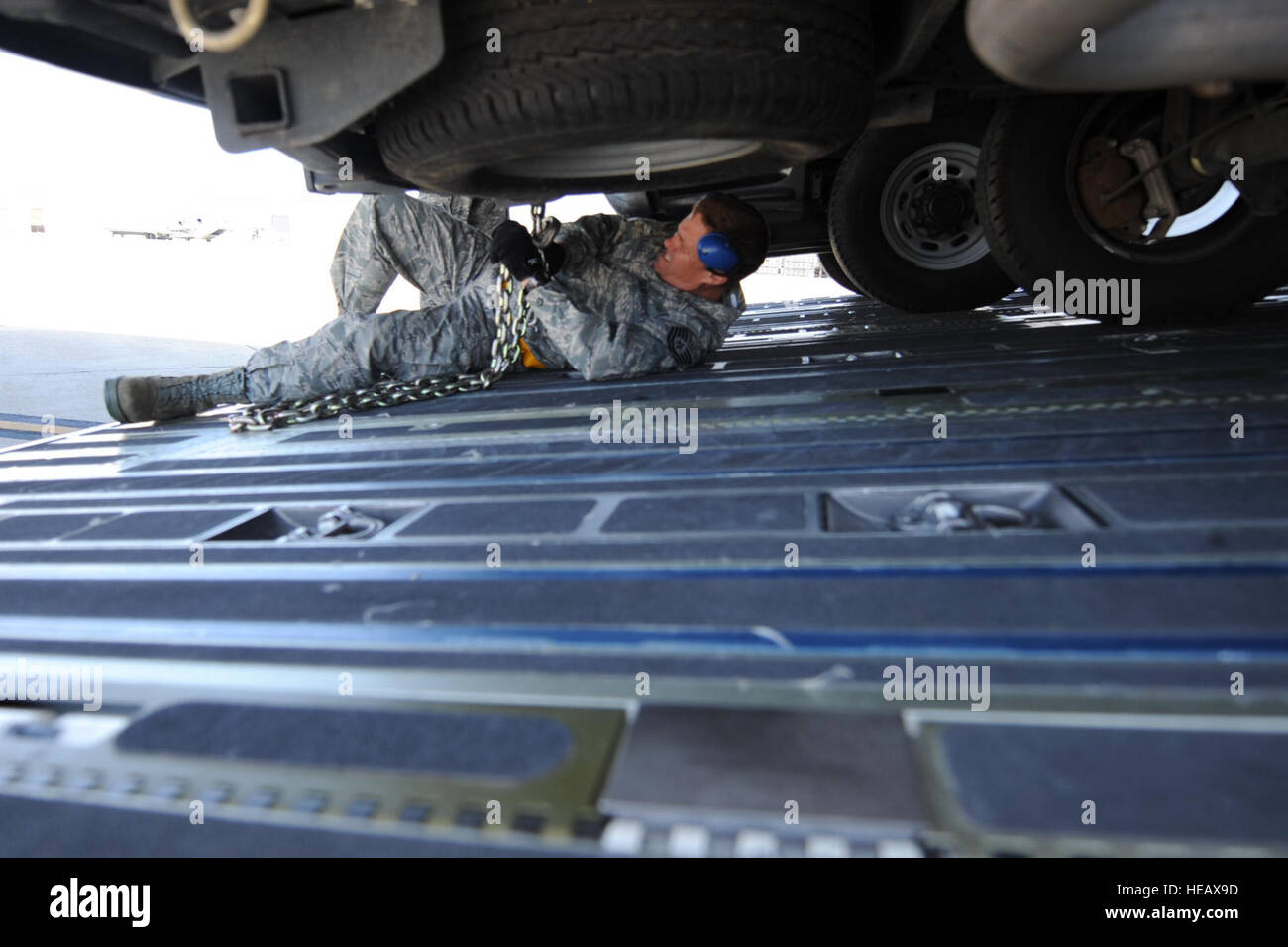 U.S. Air Force Tech. Sgt. Chad Ehrlich, with the 86th Aerial Port ...