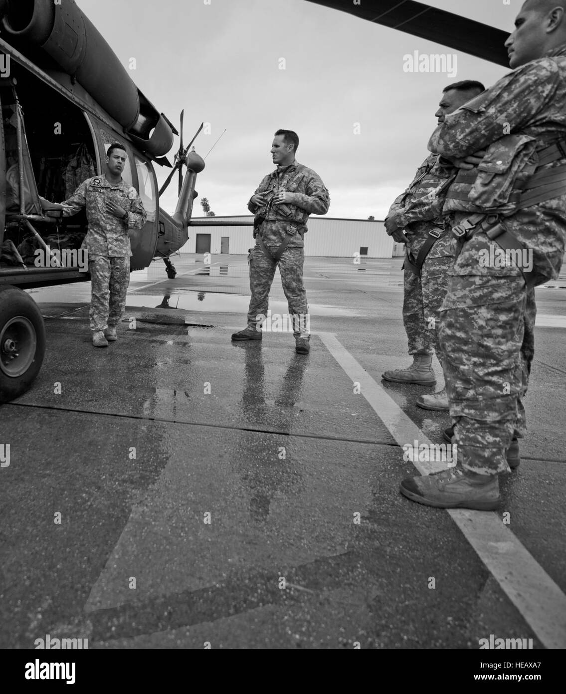UH-60 Black Hawk crews conduct flights over Los Alamitos Army Airfield ...