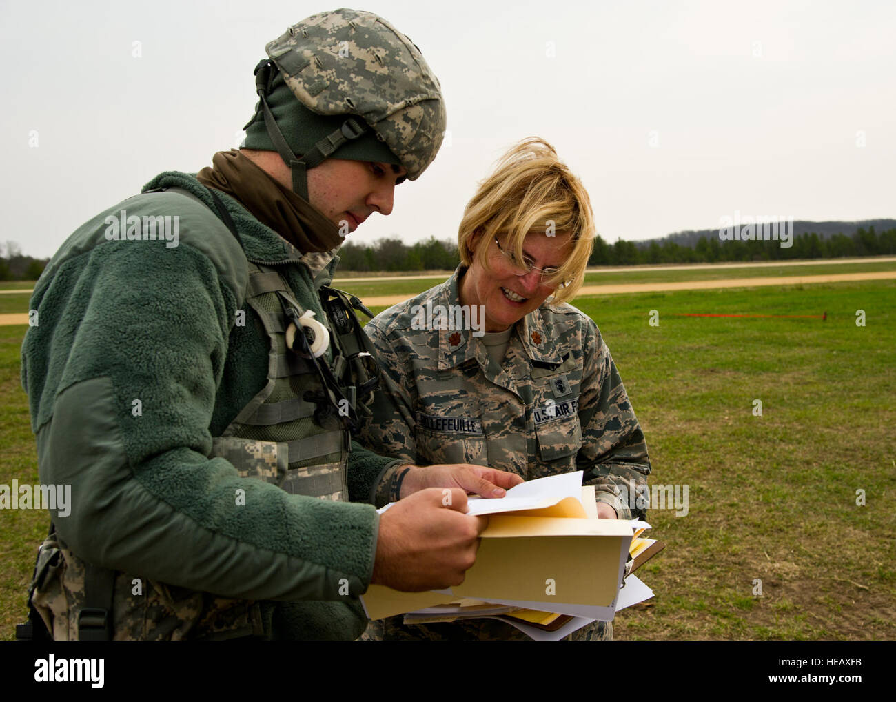 U.S. Air Force Maj. Ruth Bellefeuille, a nurse from the 927th ...