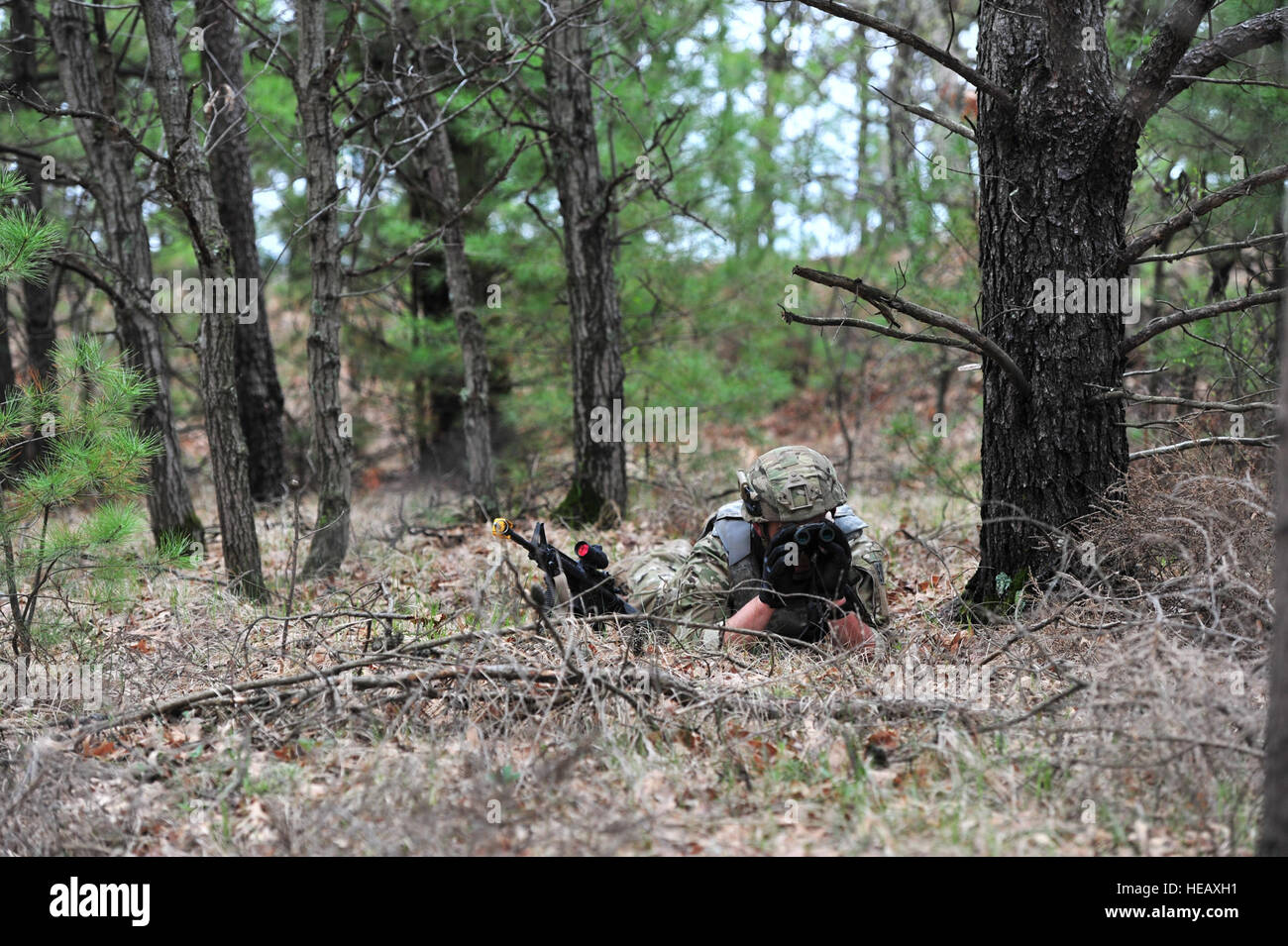 U.S. Air Force Senior Airman Christopher Priddy of the 932d Civil ...